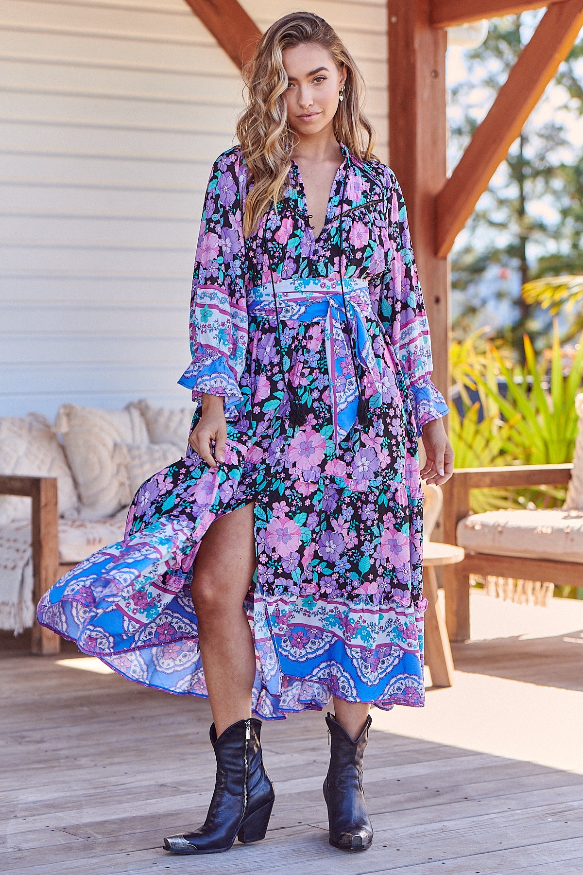 Briana Dress - Black Bird – Arizonia Rose