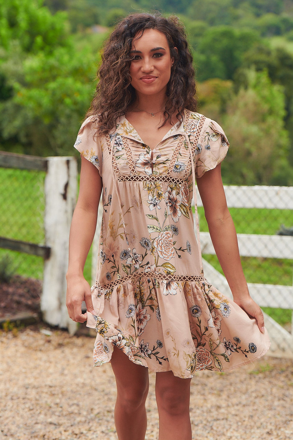 Jess Dress - Peach Tea – Arizonia Rose