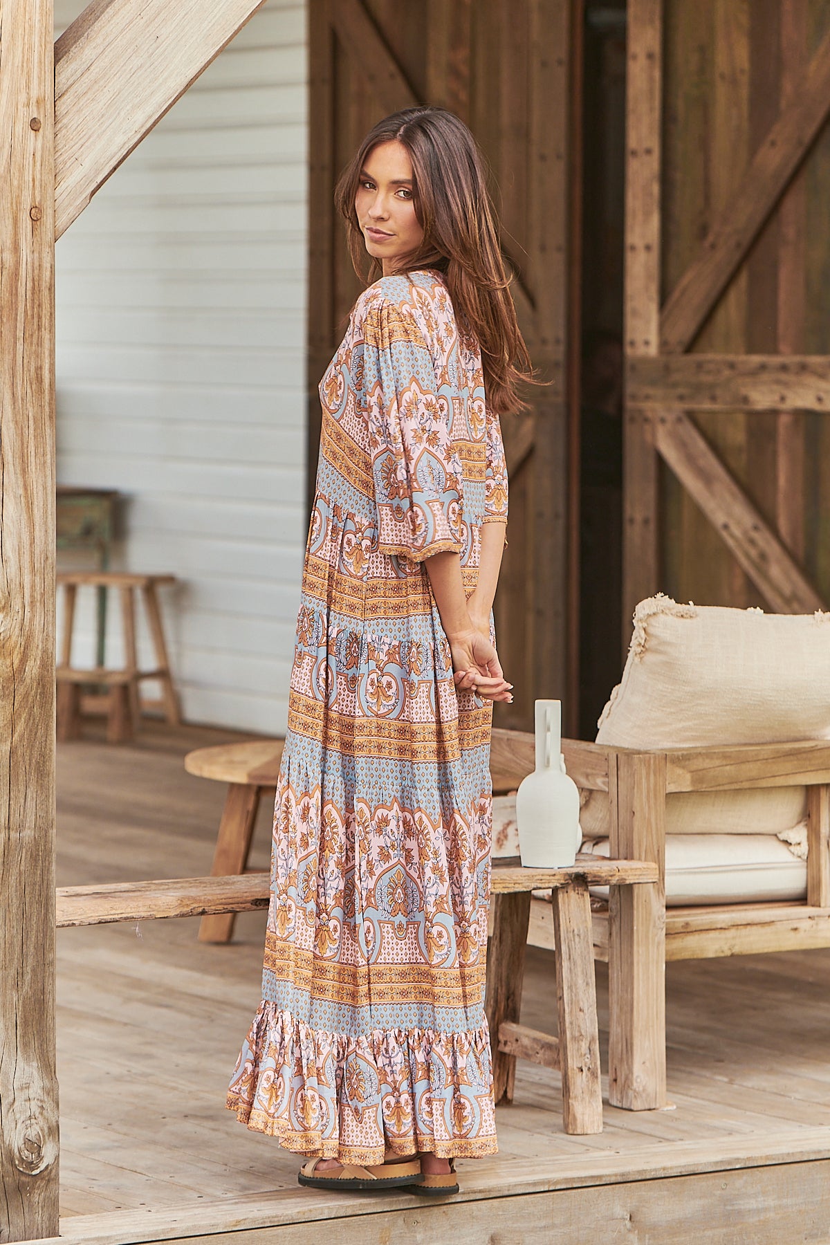 Jazmin Maxi Dress - Grey Odessa – Arizonia Rose