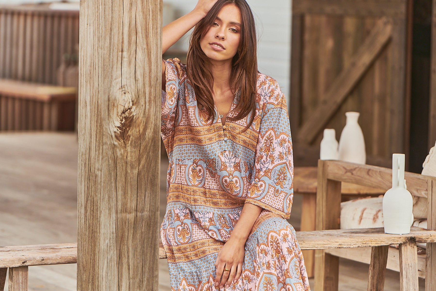 Jazmin Maxi Dress - Grey Odessa – Arizonia Rose
