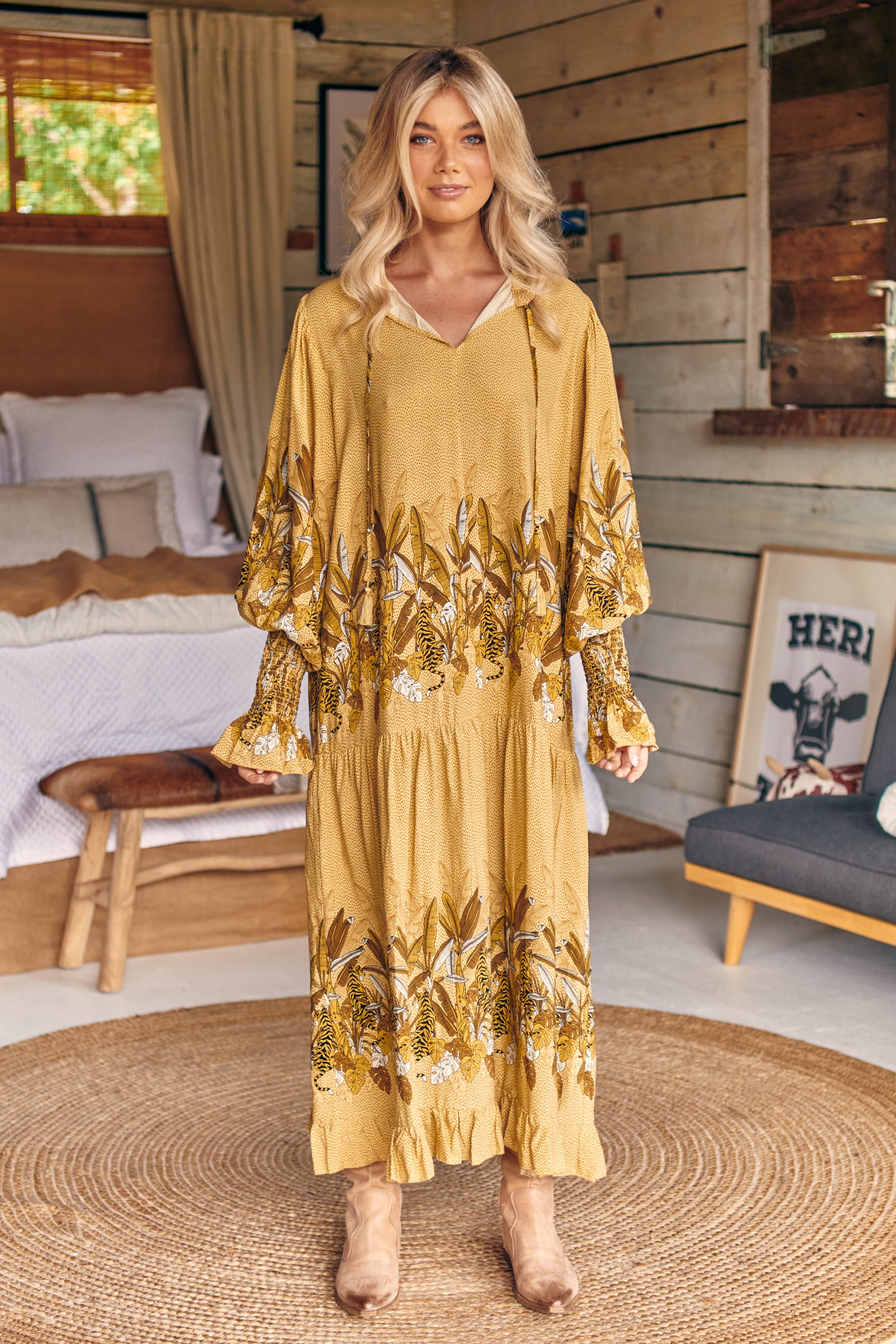 Banjo Dress - Moss Madagascar – Arizonia Rose