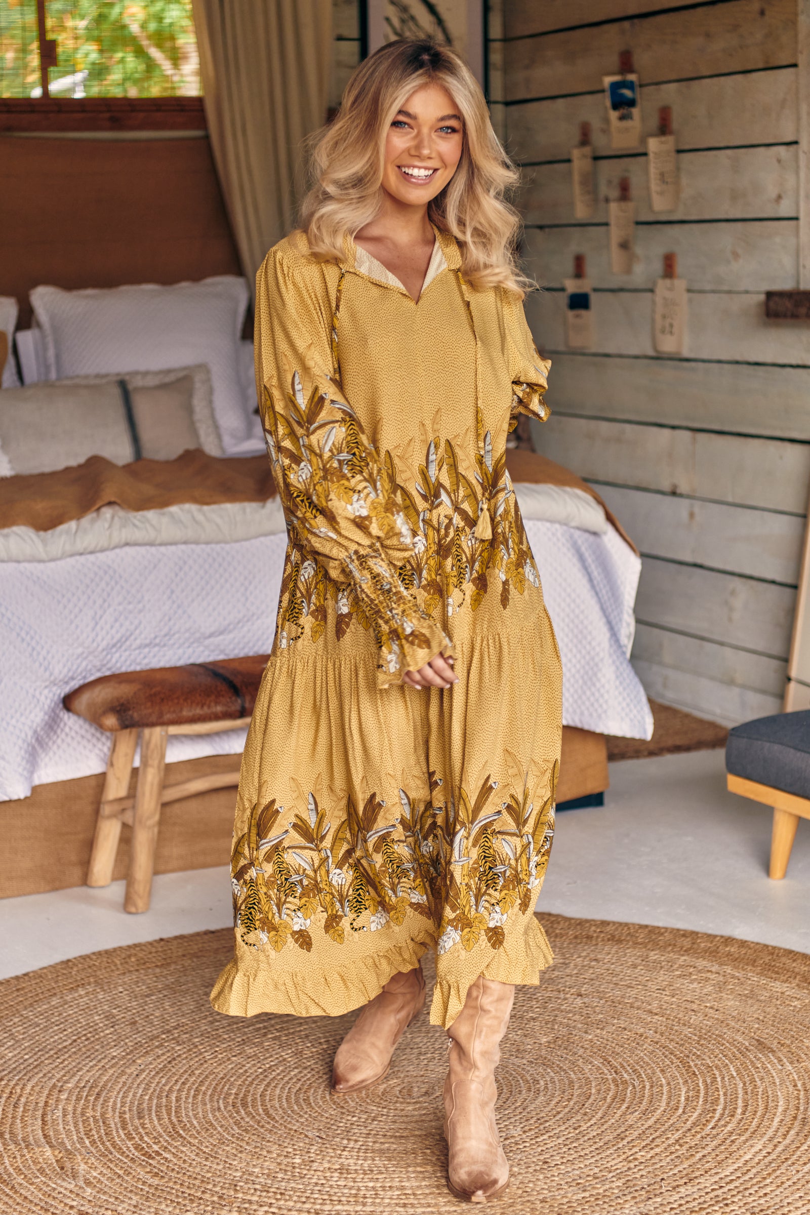 Banjo Dress - Moss Madagascar – Arizonia Rose