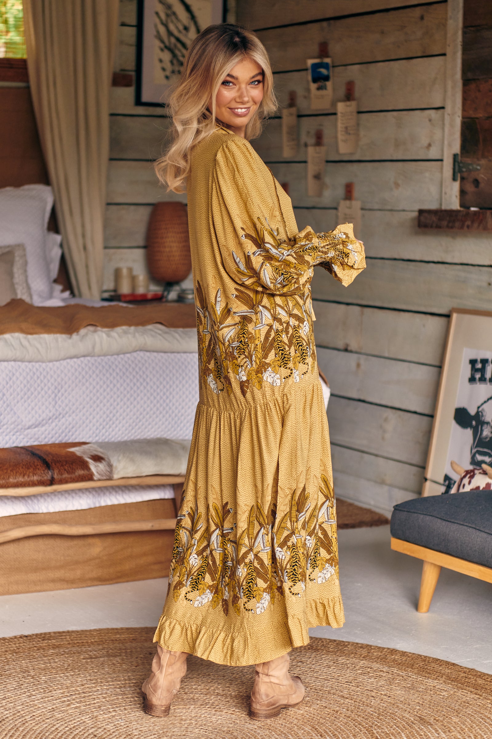 Banjo Dress - Moss Madagascar – Arizonia Rose
