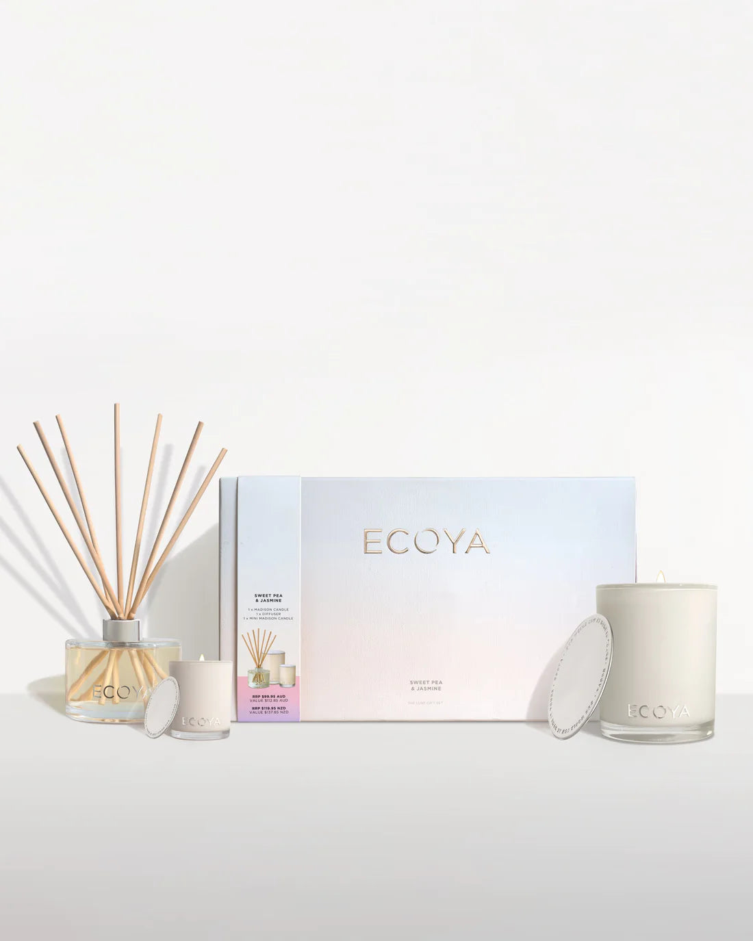 ECOYA Sweet Pea & Jasmine Luxe Gift Set – Arizonia Rose